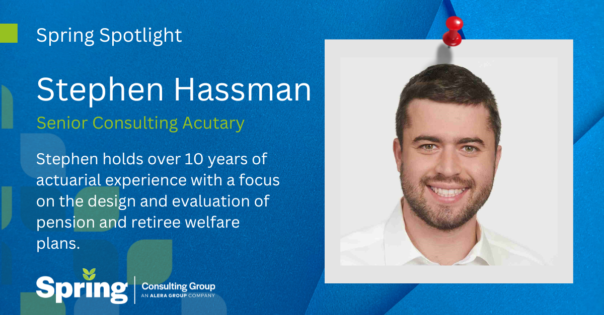 Spring Spotlight: Stephen Hassman - Spring Consulting Group