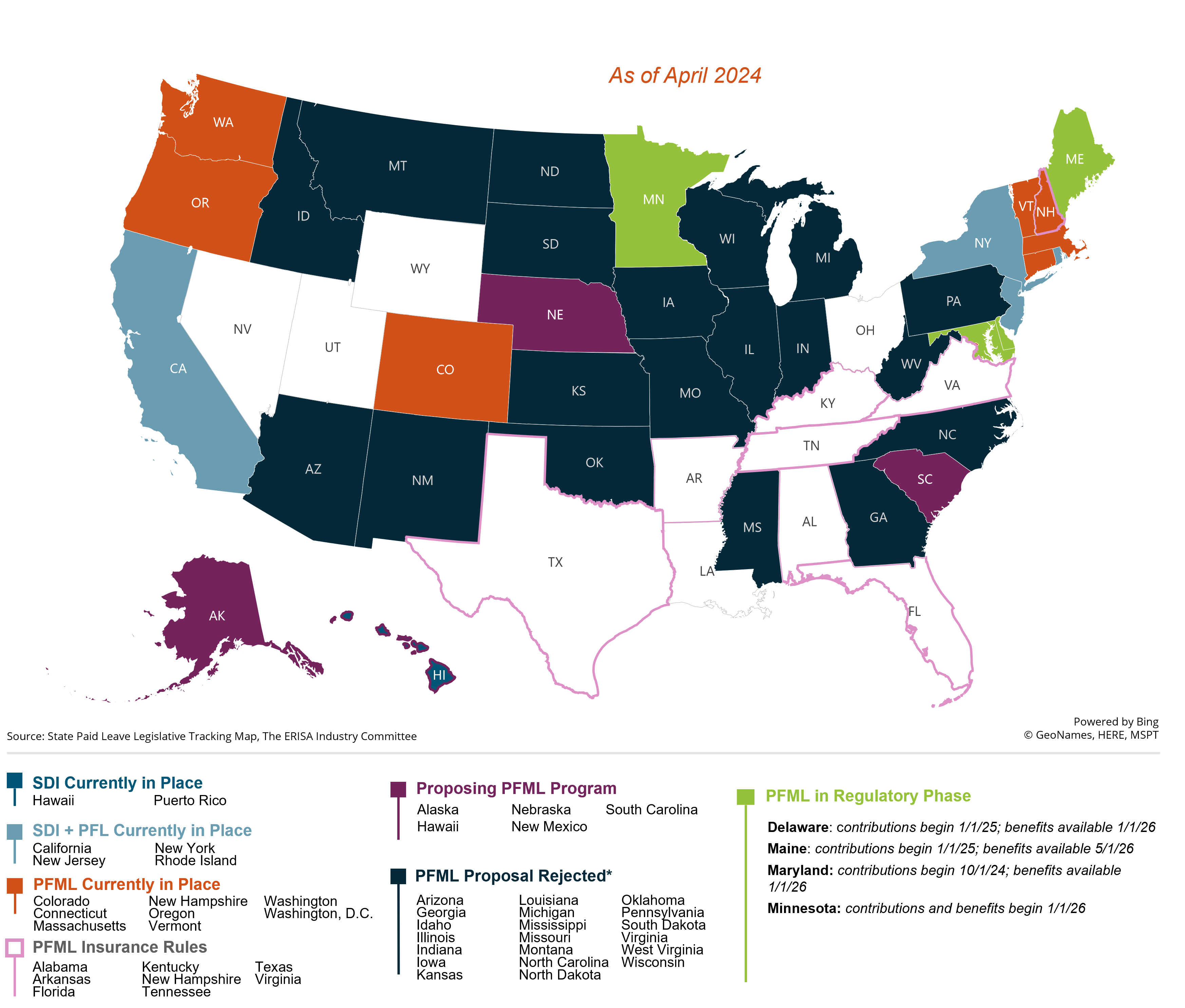Paid Family and Medical Leave Landscape - Spring Consulting Group